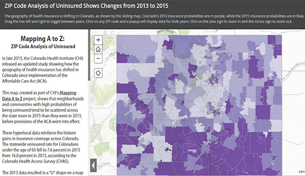 Mapping Data A to Z: ZIP Code Analysis of the Uninsured | Colorado ...